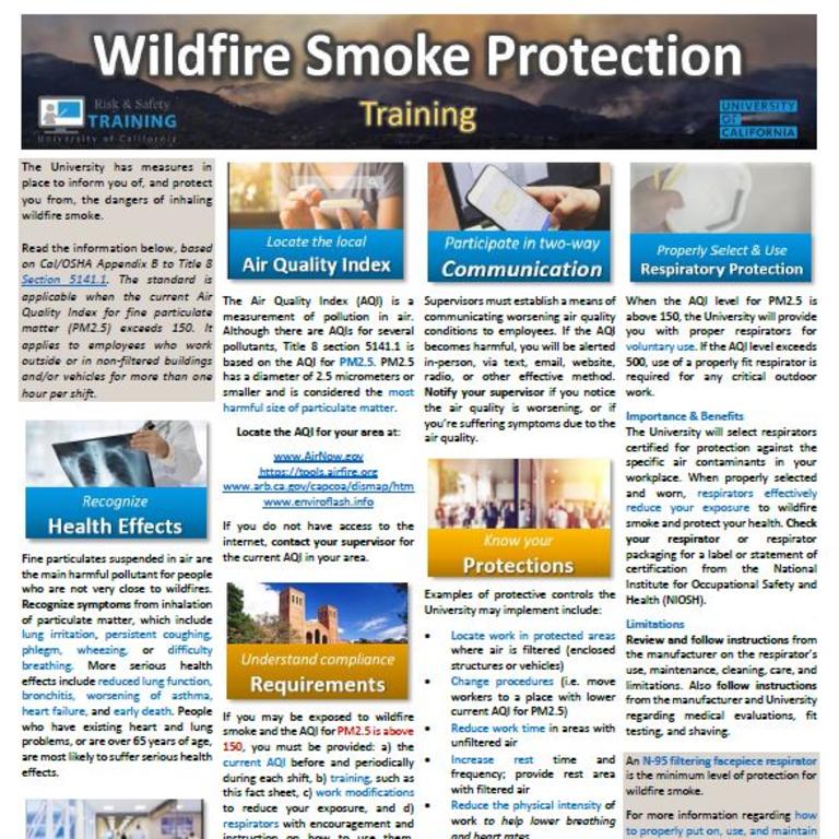 Wildfire Smoke Protection Training | Risk & Safety Training
